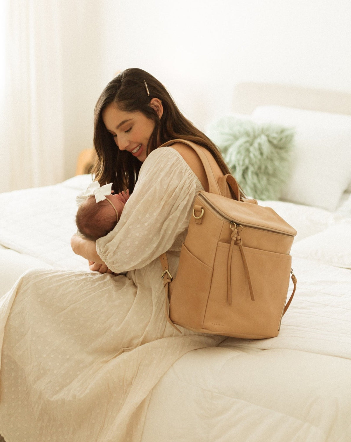 Leather Diaper Bags - Vegan & Full Grain Leather | Azaria