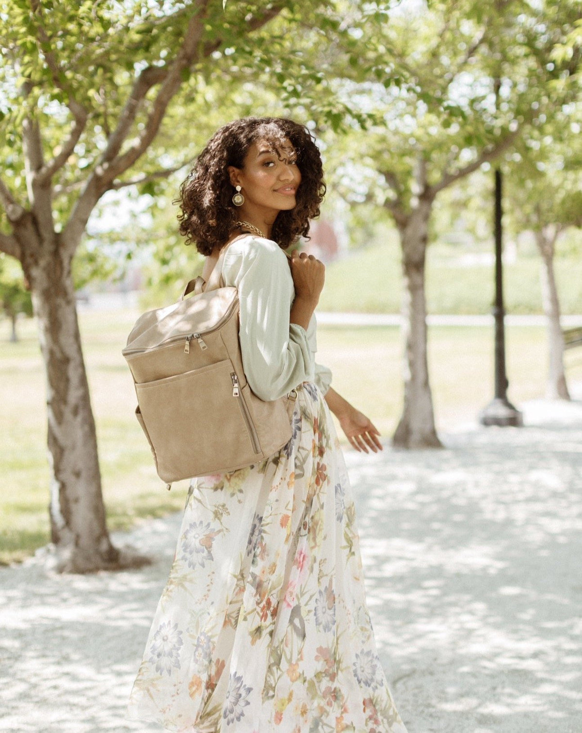 Leather Diaper Bag Backpacks | Azaria