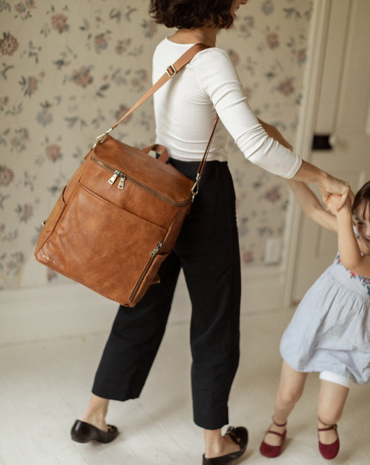 Leather Diaper Bag Backpacks | Azaria