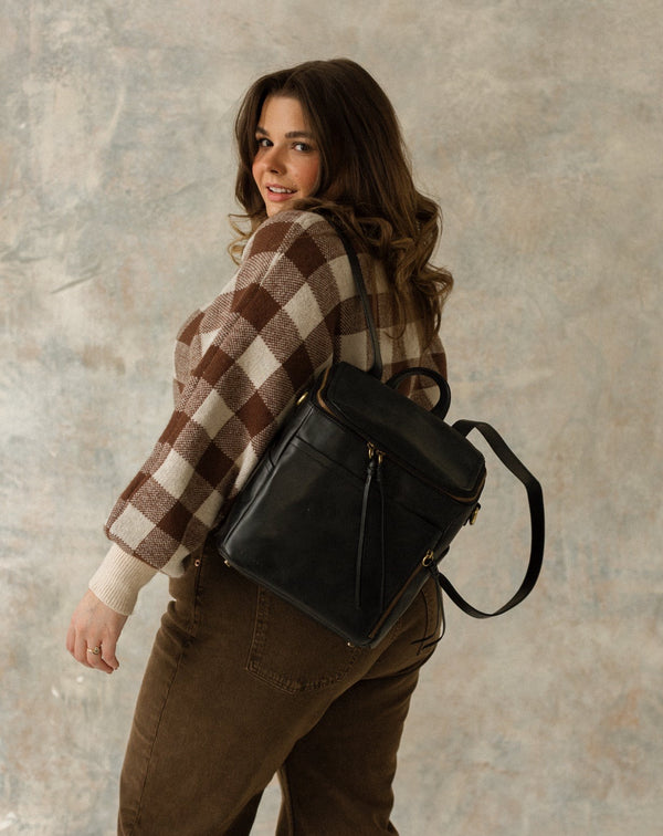 Leather Diaper Bag Backpacks | Azaria