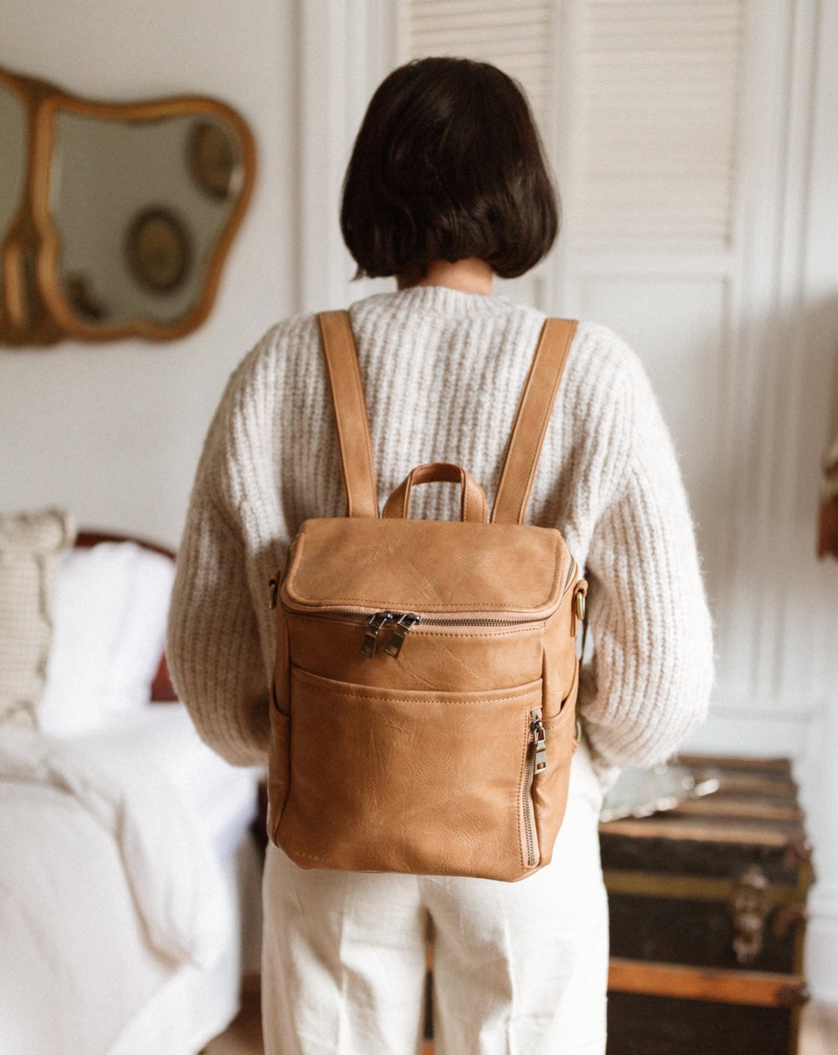 Leather Diaper Bags - Vegan & Full Grain Leather | Azaria