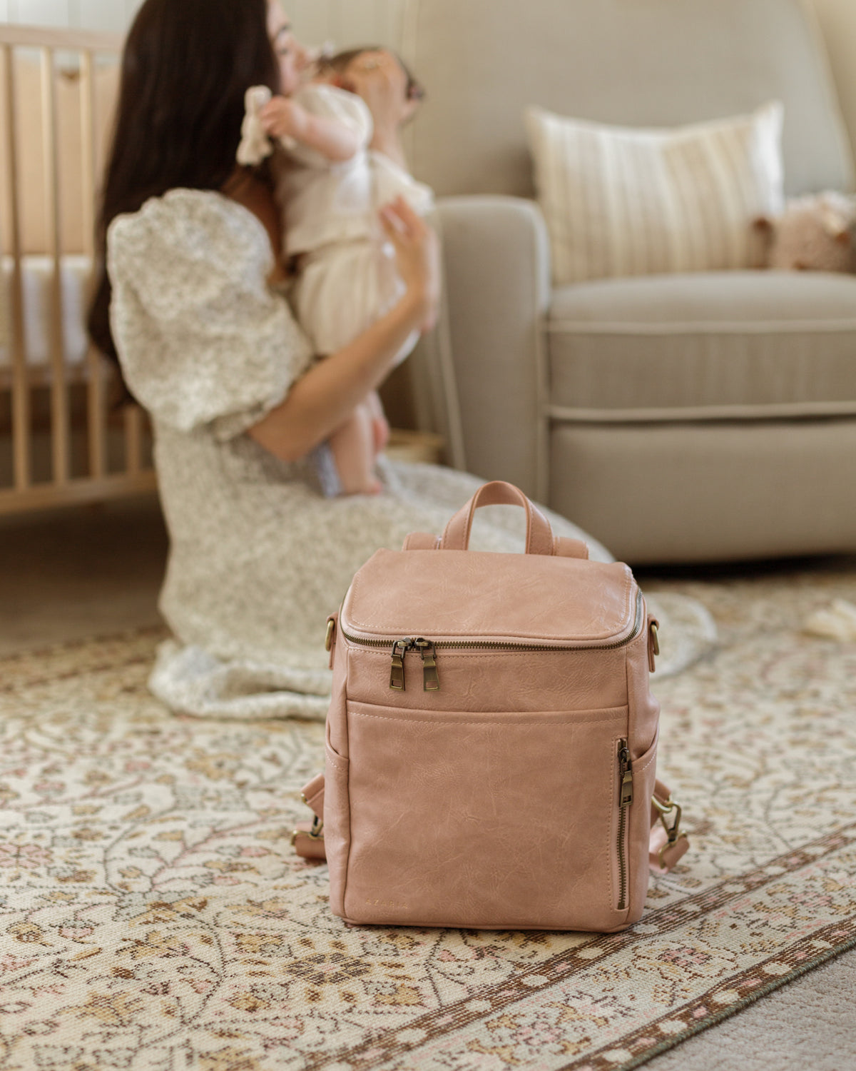 Leather Diaper Bags - Vegan & Full Grain Leather | Azaria