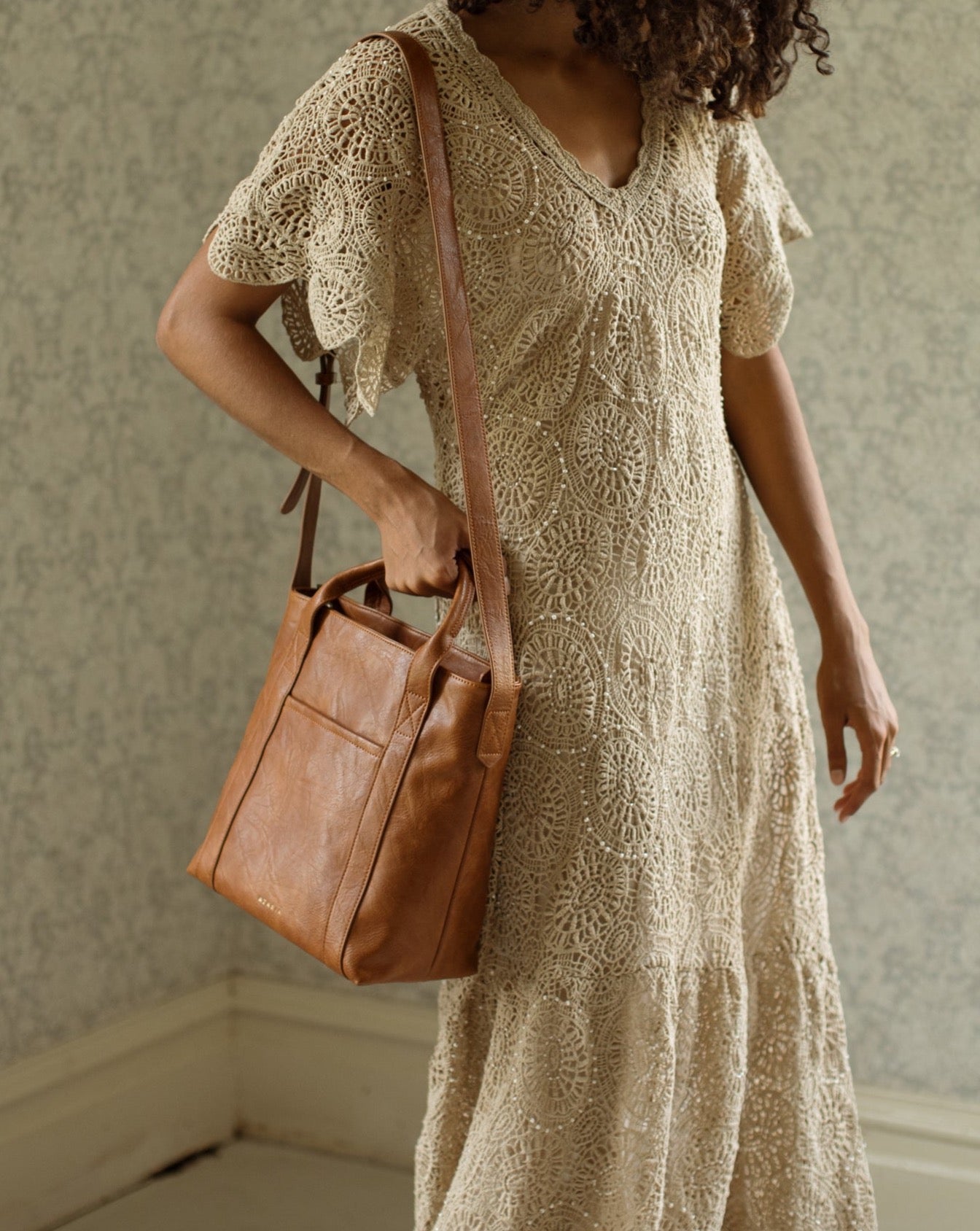 Amelie Leather Tote Bag | Azaria